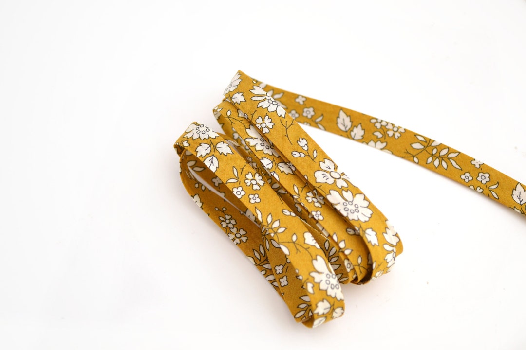 Liberty Capel Mustard Yellow Bias Binding by the Meter - Etsy