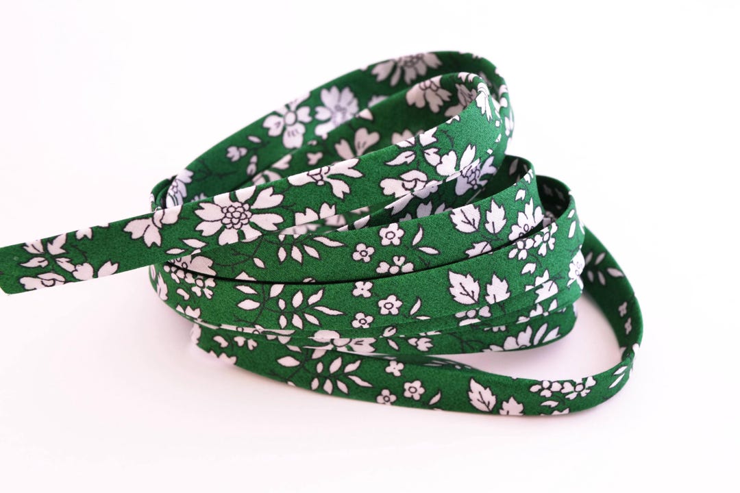 Liberty Capel Emerald Green Bias Binding - Etsy