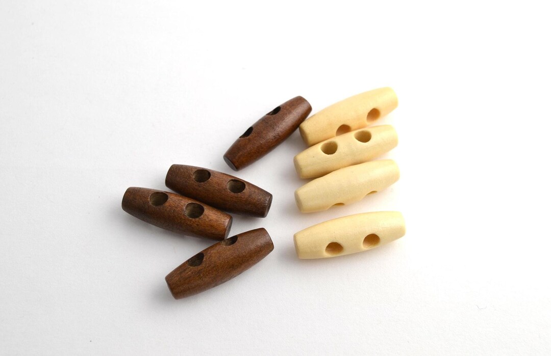 4 Wooden Button Blocks - Etsy