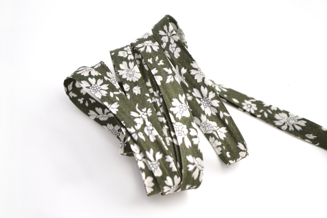 Liberty Capel Bias Binding Olive Green by the Meter - Etsy