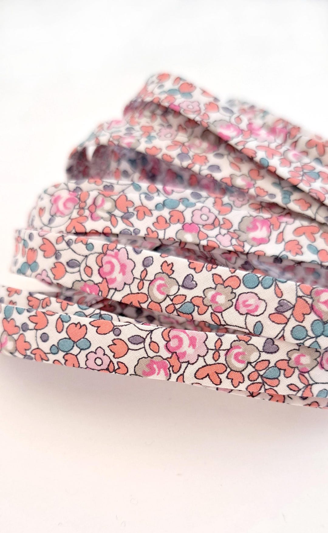 Liberty Eloïse Pink Dragée Bias Binding - Etsy