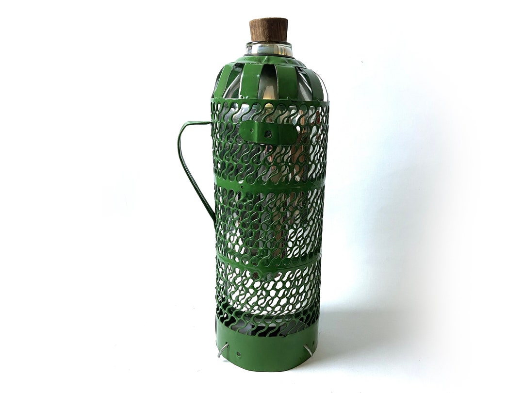 Vintage Chinese Metal Thermos Flask | 70s | Vintage Decoration ...