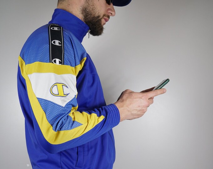 Vintage Track Champion Jacket Vintage Track Top Vintage Tracksuit Retro ...