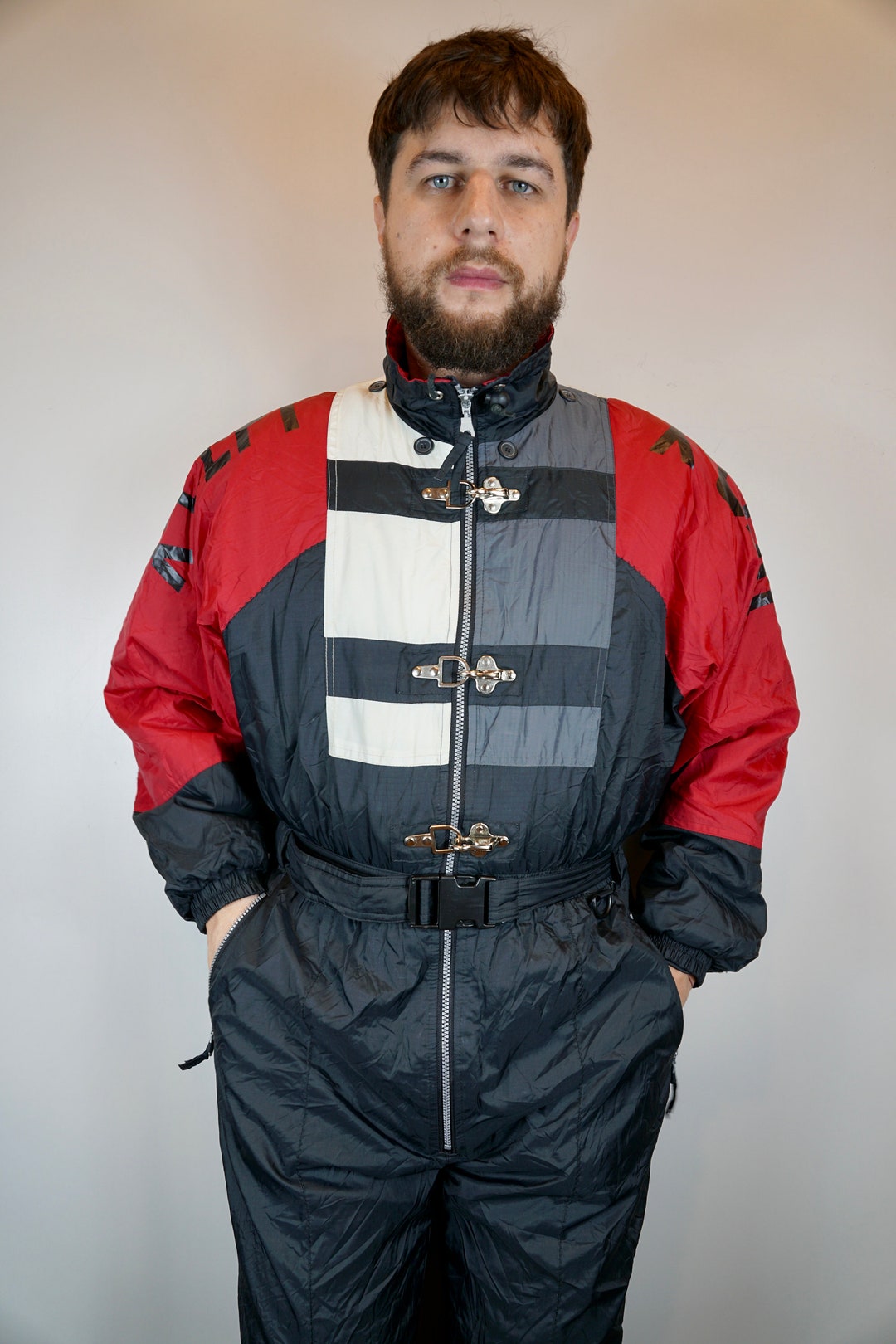 Vintage Ski Suit by X-CEPT Retro Ski Suit Snowboarding Suit Vintage Ski ...