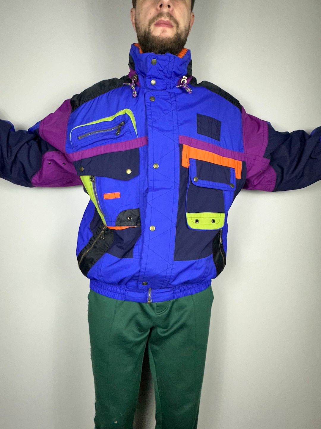 Vintage Ski Jacket by RODEO | Retro Ski Jacket | Snowboarding Jacket ...