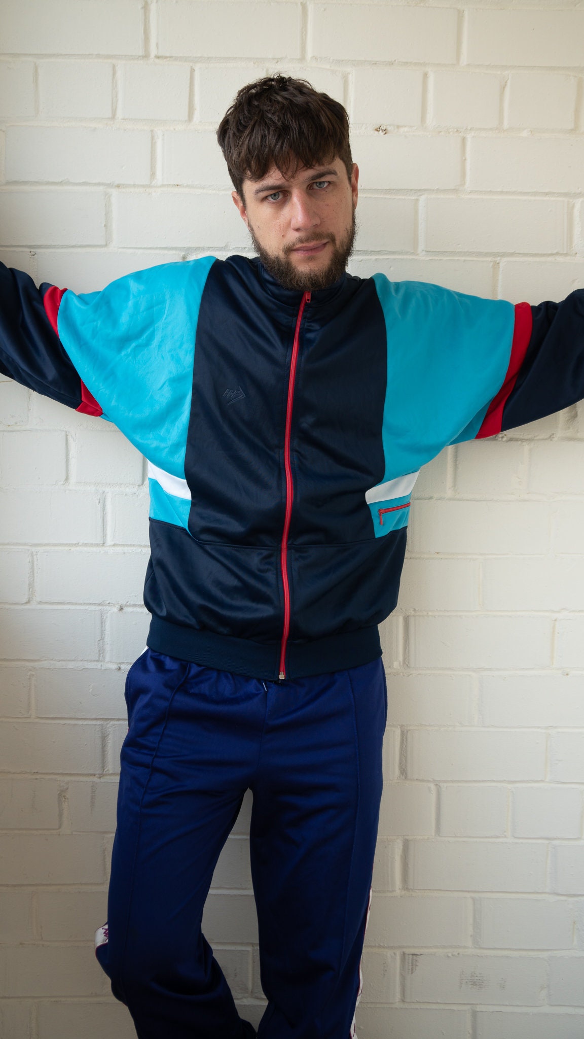 Vintage Tracksuit Vintage Track Top Old School Tracksuit - Etsy