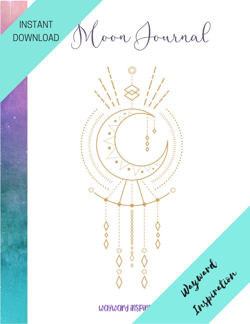 Moon Journal Printable Lunar Calendar Full Moon Tracker - Etsy Canada