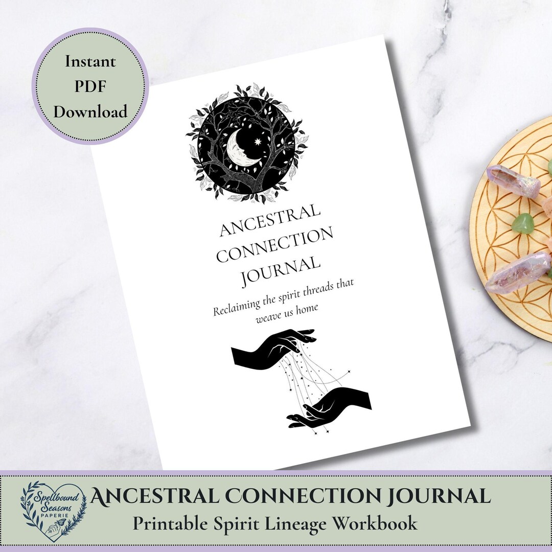 Ancestral Connection Journal | Printable Shadow Work Pages, Samhain ...