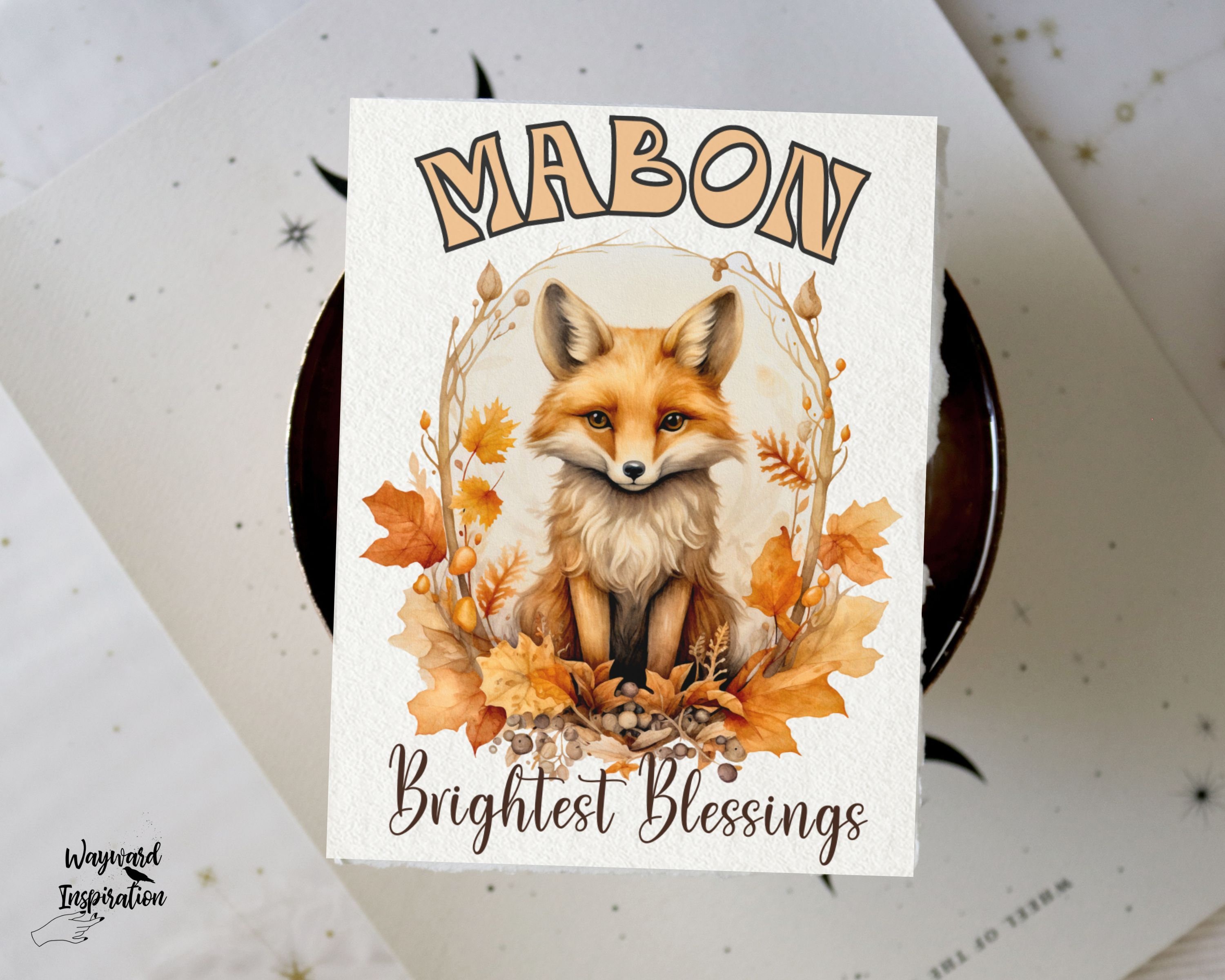 Printable Mabon Cards Wheel of the Year Mabon Blessings - Etsy