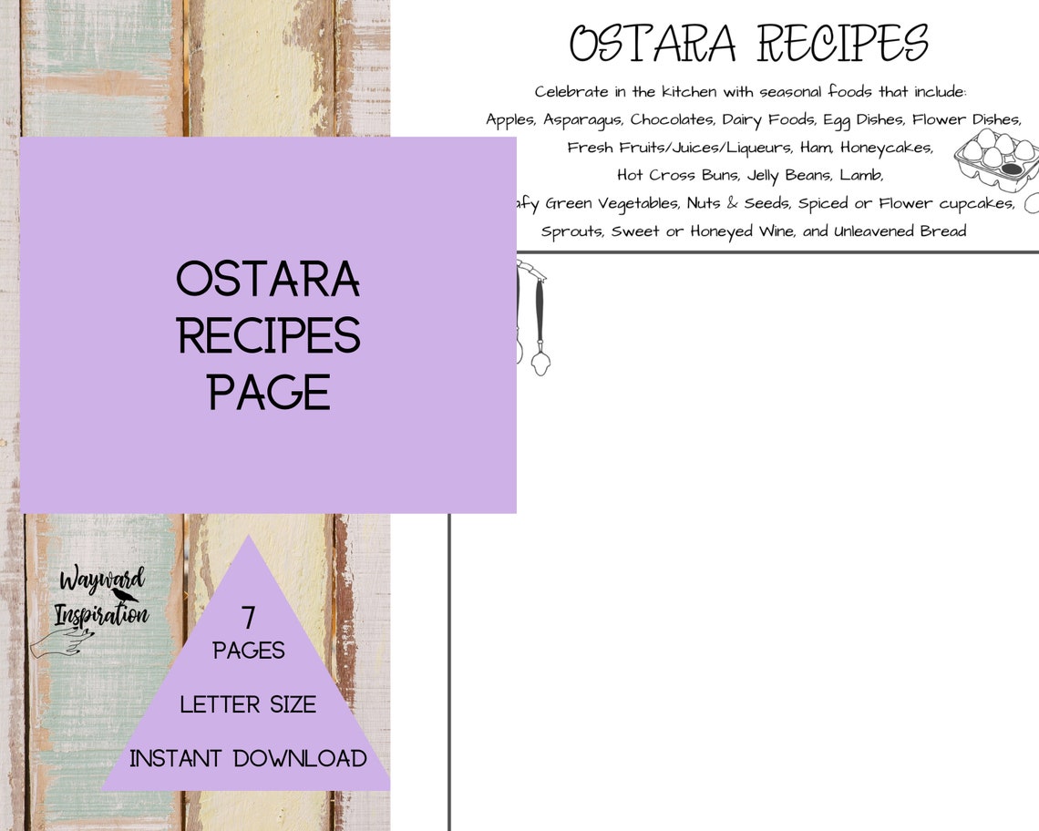 Ostara Book of Shadows Pages Ostara Rituals Printable BOS | Etsy