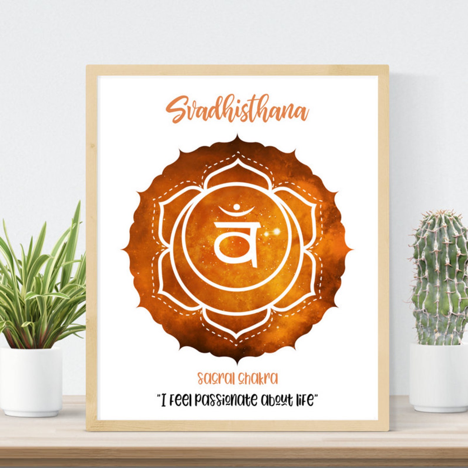 Sacral Chakra Print 2nd Chakra Sex Chakra Art Print Etsy
