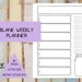 Blank Planner Pages | Monthly Planner Insert | Weekly Planner Insert ...
