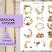 Four Seasons Printable Sticker Sheet Seasonal Planner Stickers ...