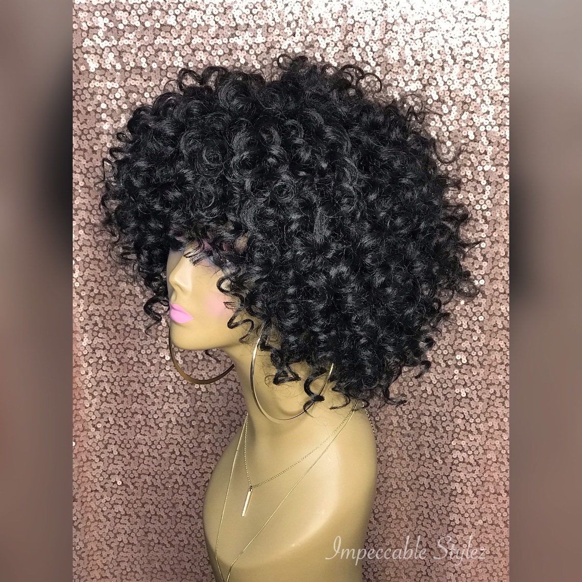 Nala afro Curly 100% Handmade Crochet Wig - Etsy