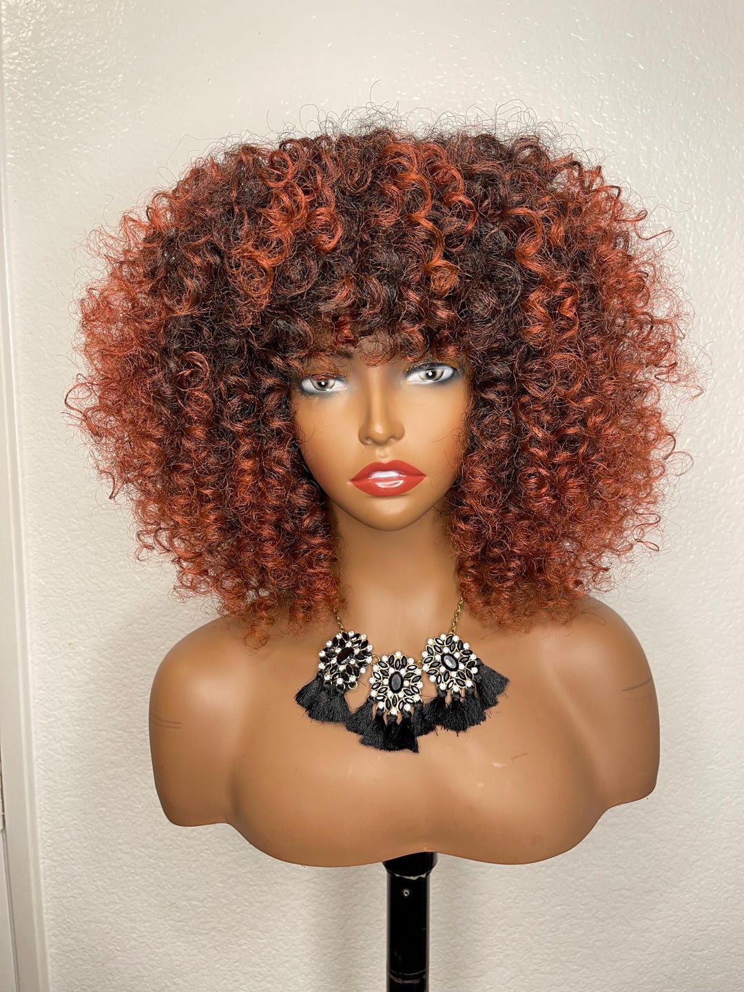 Kai Afro Curly/ Rod Set 100% Handmade Crochet Wig - Etsy