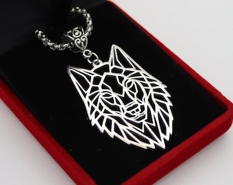 Wolf Head Necklace | Etsy