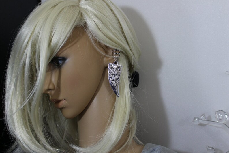 Ear Cuff Silver Wolf Horn Wolf Dog Earclip Clip of Your - Etsy