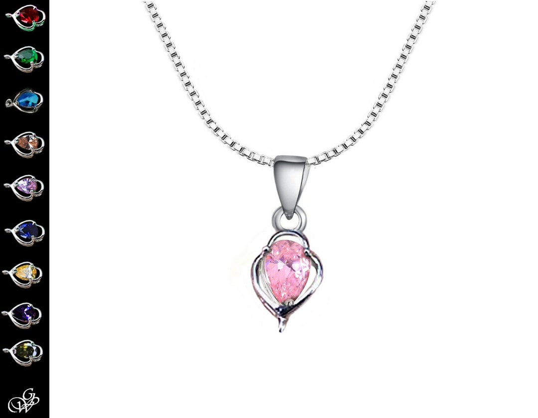 Elvish Necklace Emerald Crystal Heart With Silver Border, Other Stone ...
