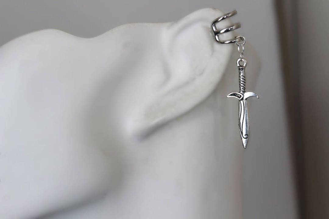 Ear Cuff Fantastic Elven Dagger Snake Medieval - Etsy