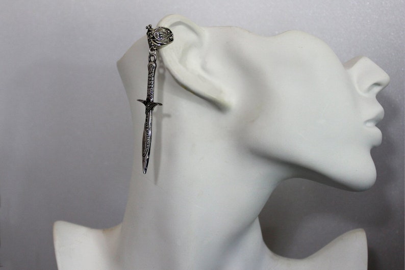 Ear Cuff Dagger Elfic Fantasy Vintage Long Medieval | Etsy