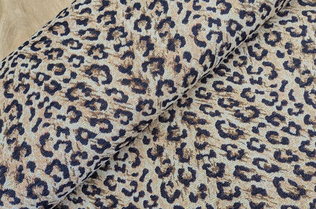 Gobelin Fabric by the Meter, Leopard Print - Robust Decorative Fabric ...