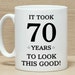 70th Birthday Mug 70th Mug 70th Birthday Gift Birthday - Etsy
