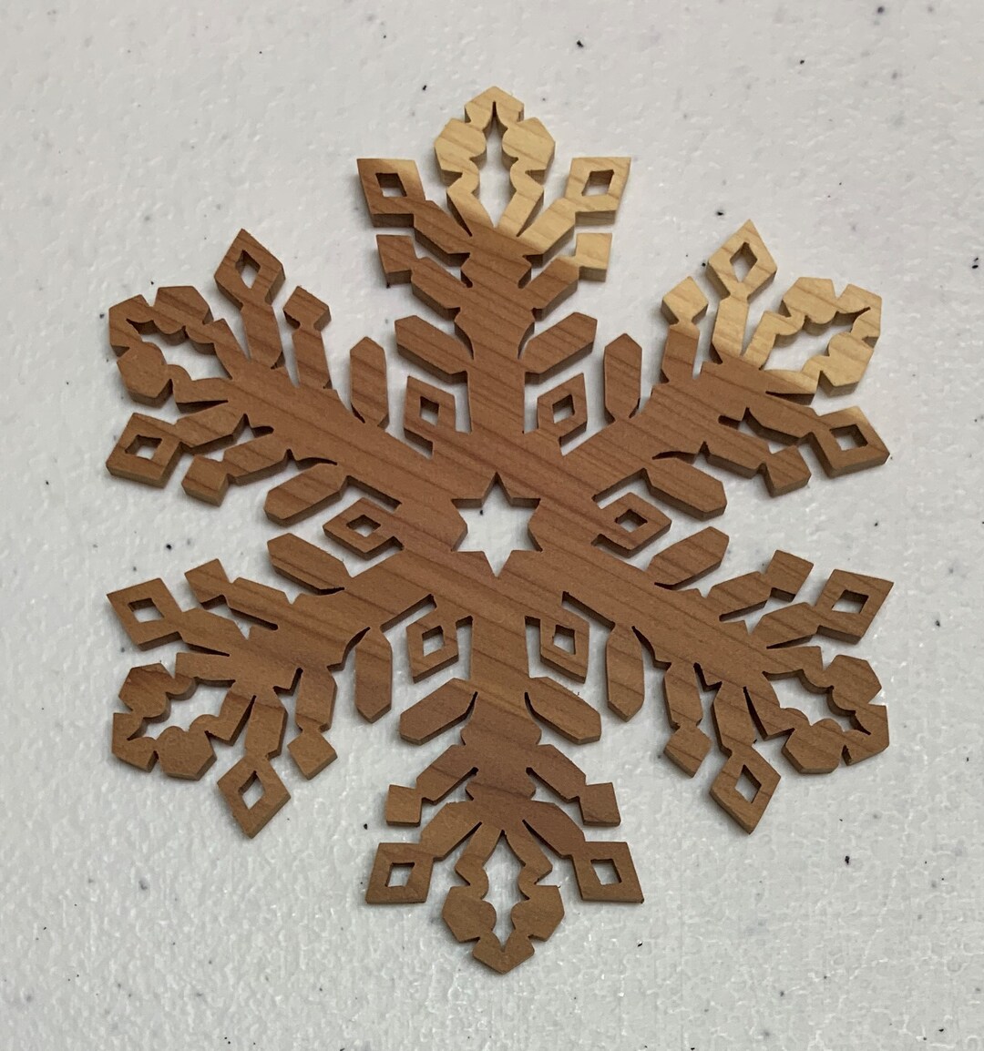 Cedar Snow Flake Ornament - Etsy
