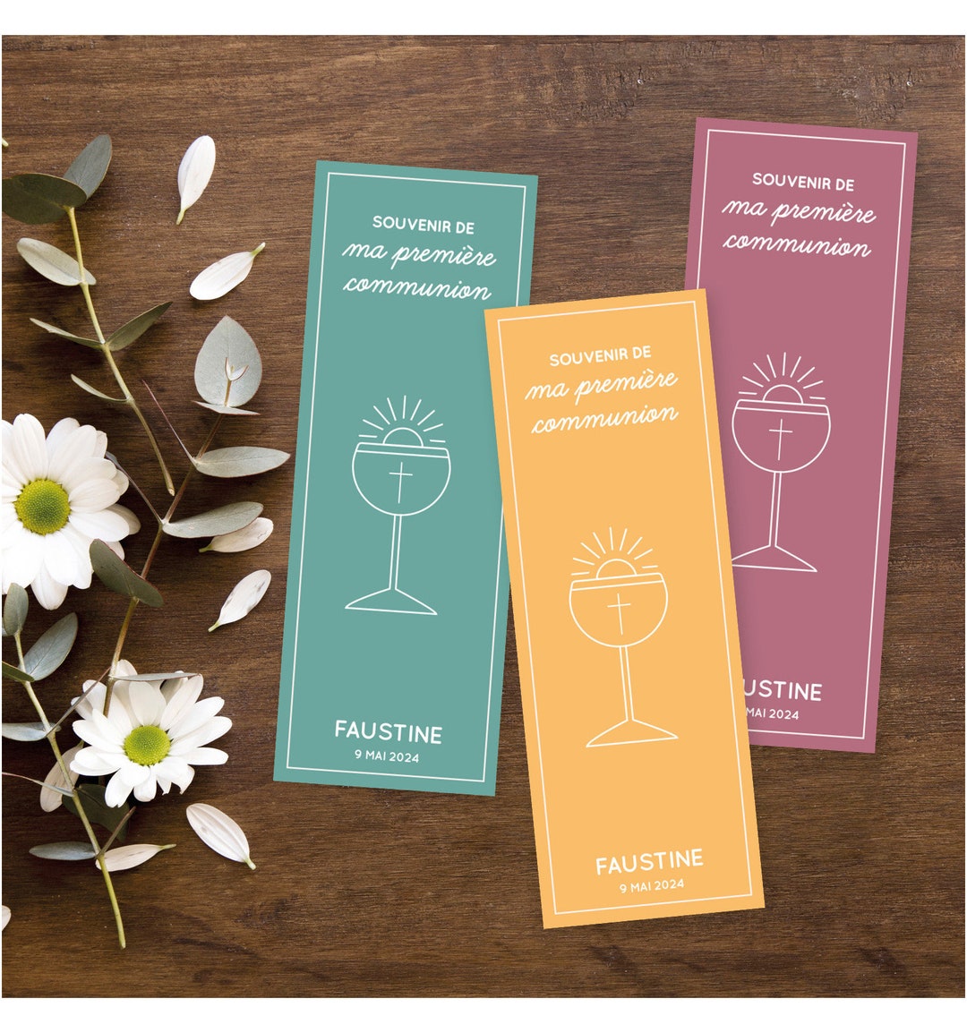 Signets souvenirs cérémonie, Première communion, profession de foi ...