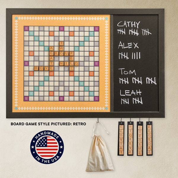 Giant Scrabble Tile Letters, Jumbo Wooden Kids Tile Wall Art, Large ...