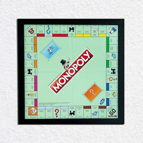 Monopoly Board Game Wall Art - Etsy