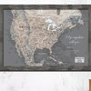 Magnetic Travel Tracker World Map | Personalized & Framed Map ...