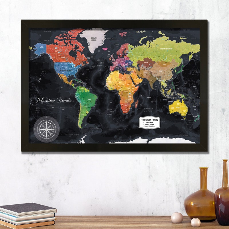 Colorful Map - Etsy
