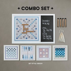 Magnetic Beach Board Game Combo | Functional Wall Art | Chess ...