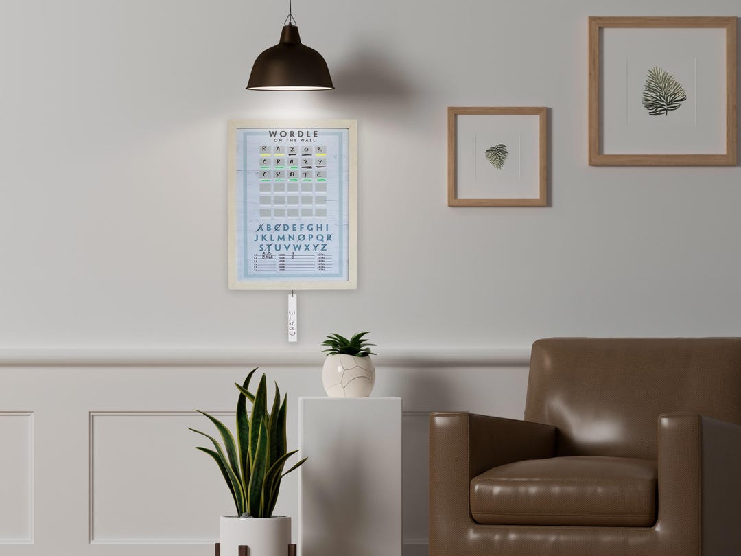 Wordle on the Wall™ - Game Fun Family Wordplay, Home Decor - Etsy UK