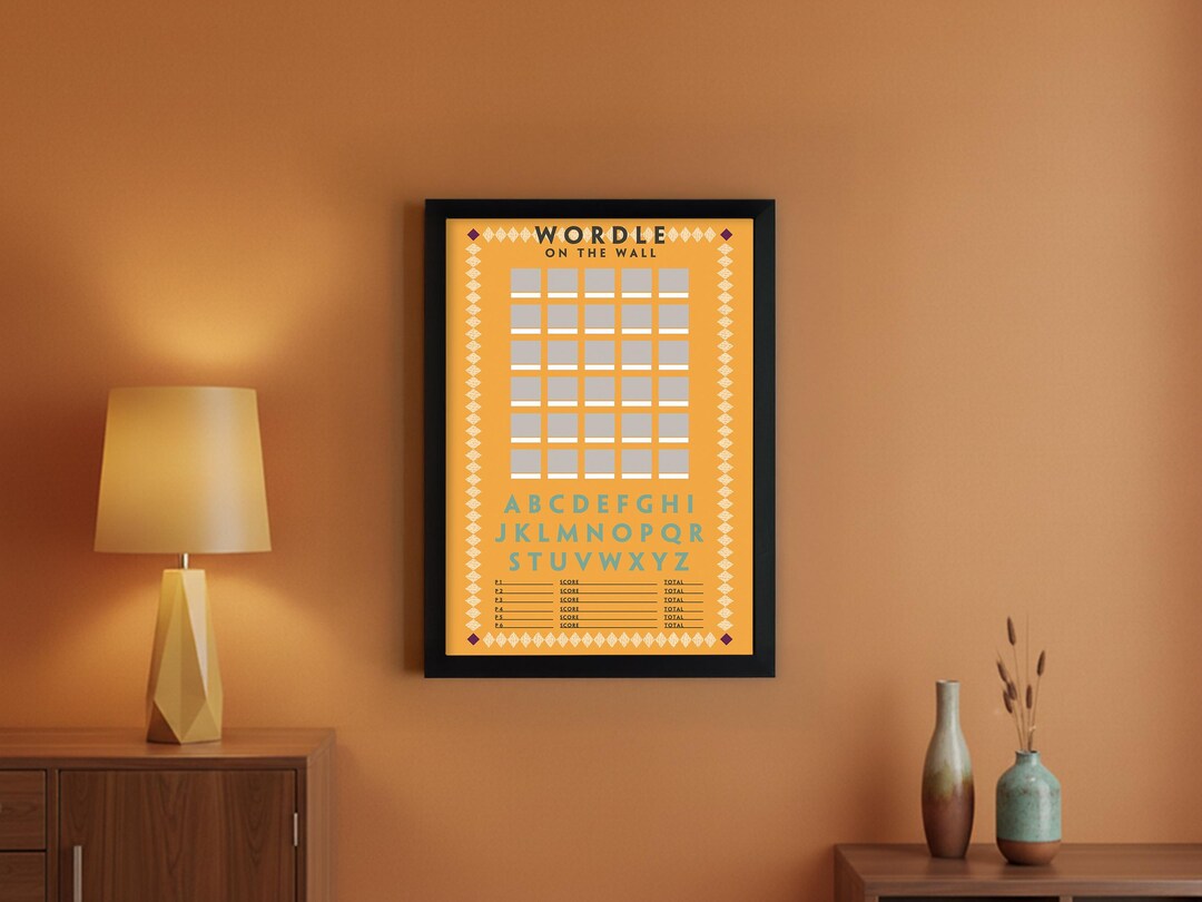 Wordle on the Wall™ Game: Retro Wordle Style, Family Fun - Etsy