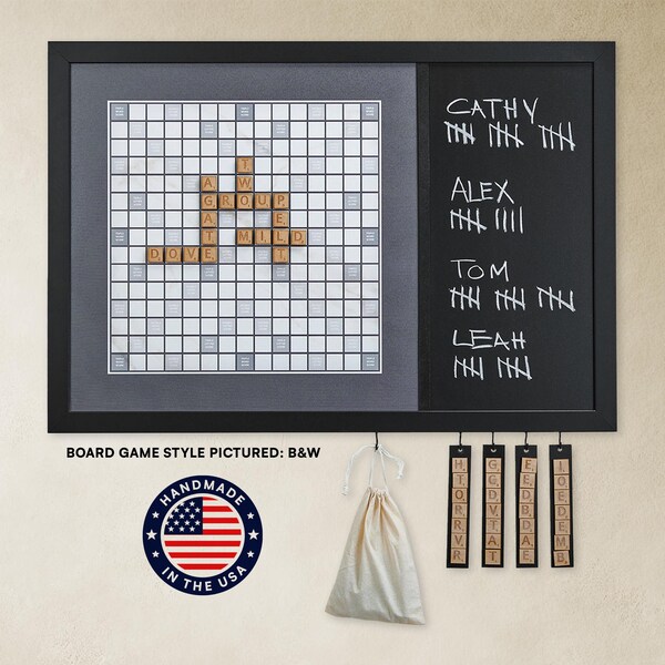 Giant Scrabble Tile Letters, Jumbo Wooden Kids Tile Wall Art, Large ...