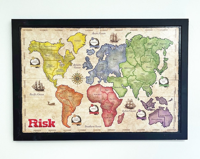 Vintage Risk Continental Board Game Retro 1950's Parker Brothers ...