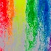 Original Artwork, Dissolving Colors Rainbow Acrylic Pour Painting, on a ...