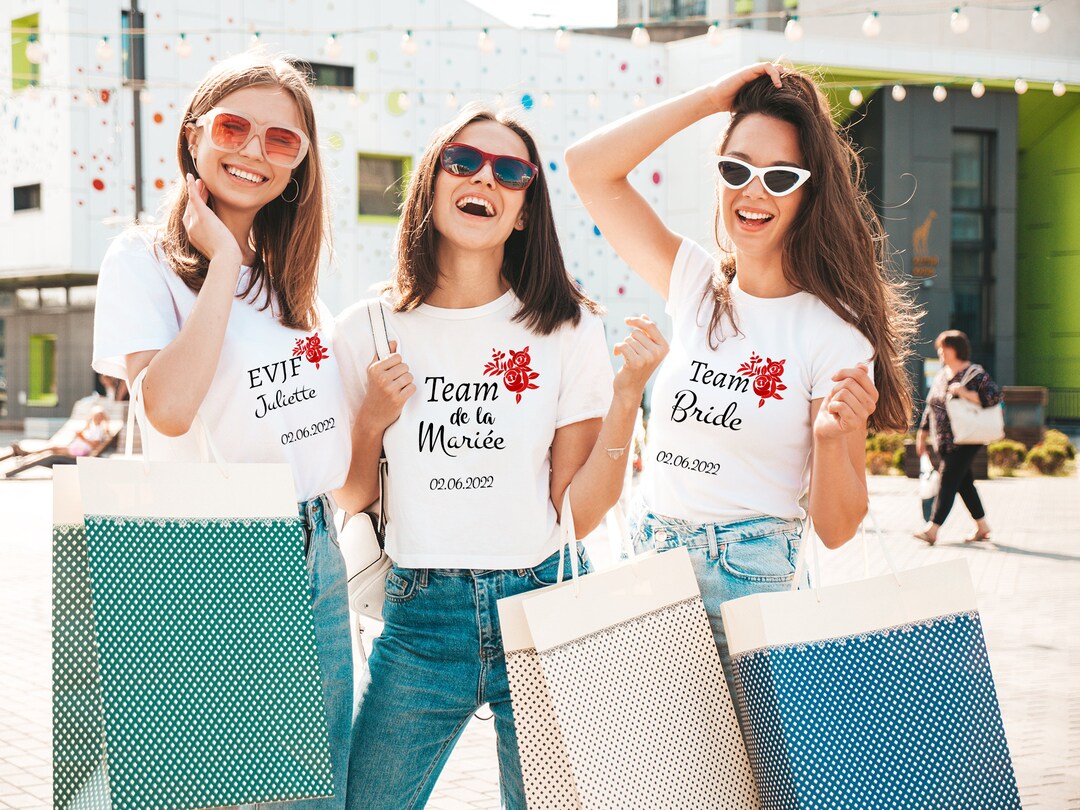 T-shirts Evjf , Team Bride, Bachelorette Party First Name, Team of the ...