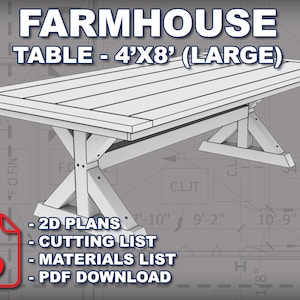 Farmhouse Table - Etsy