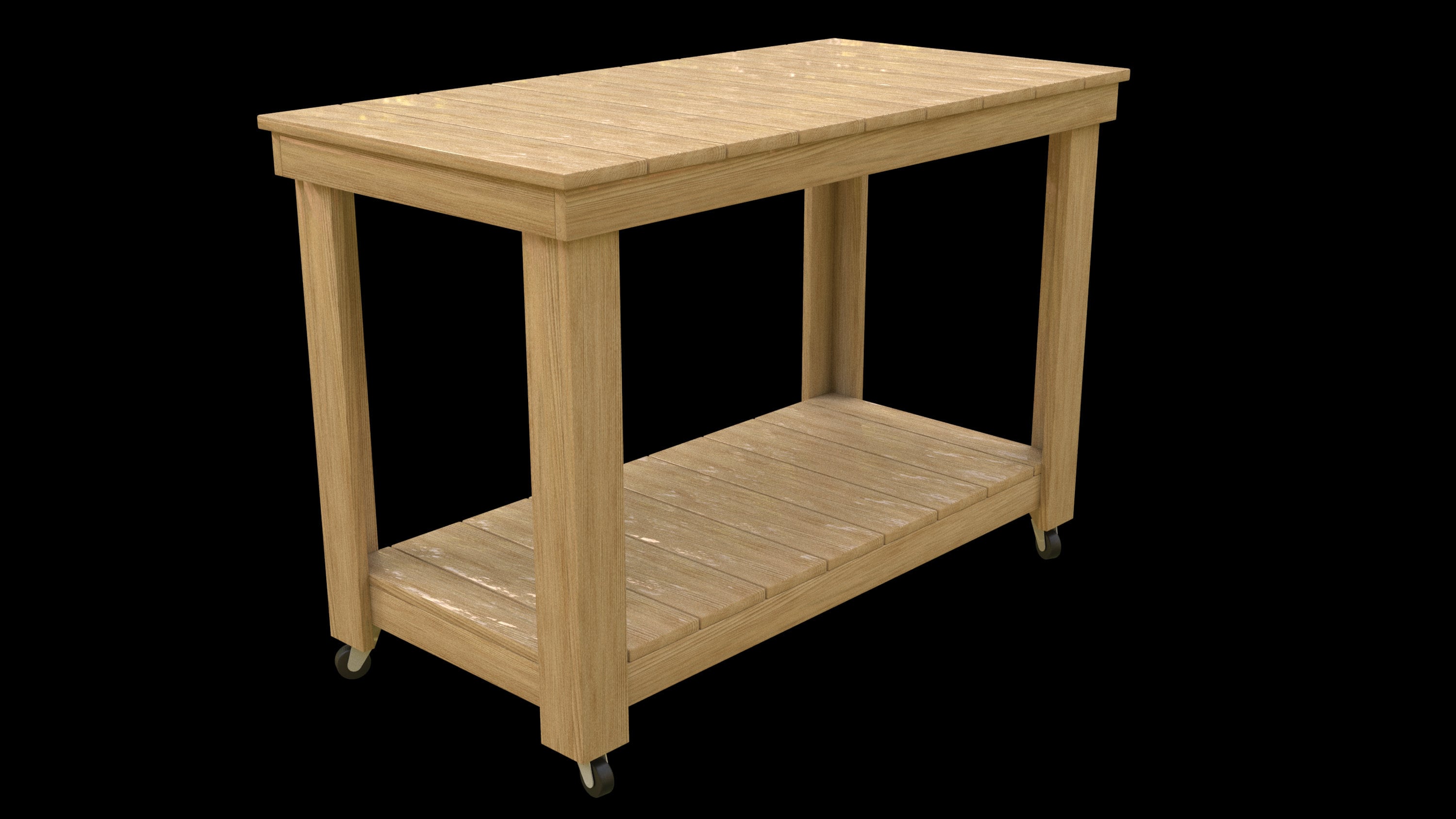 Barbeque (grill) Side Table - 2d PDF Plans - Etsy