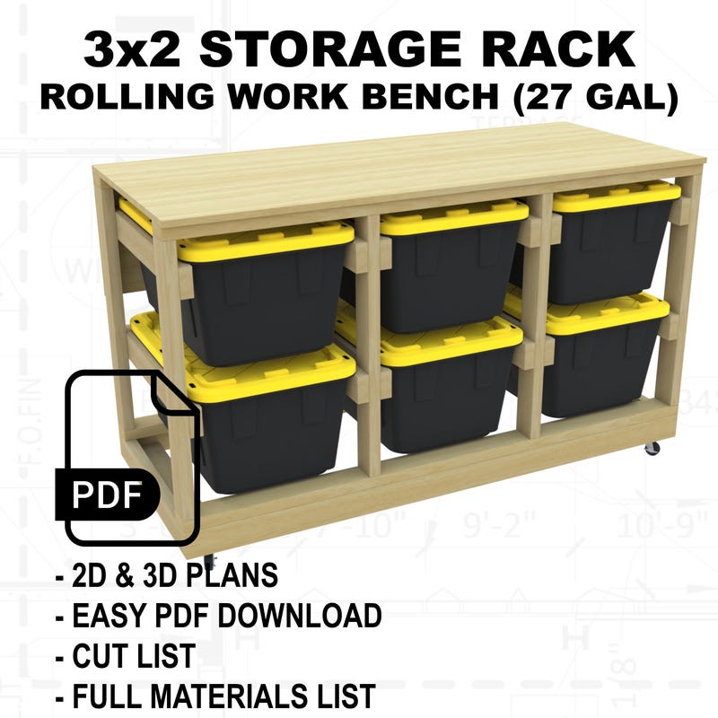 Costco Bin Diy With Wheels - Etsy