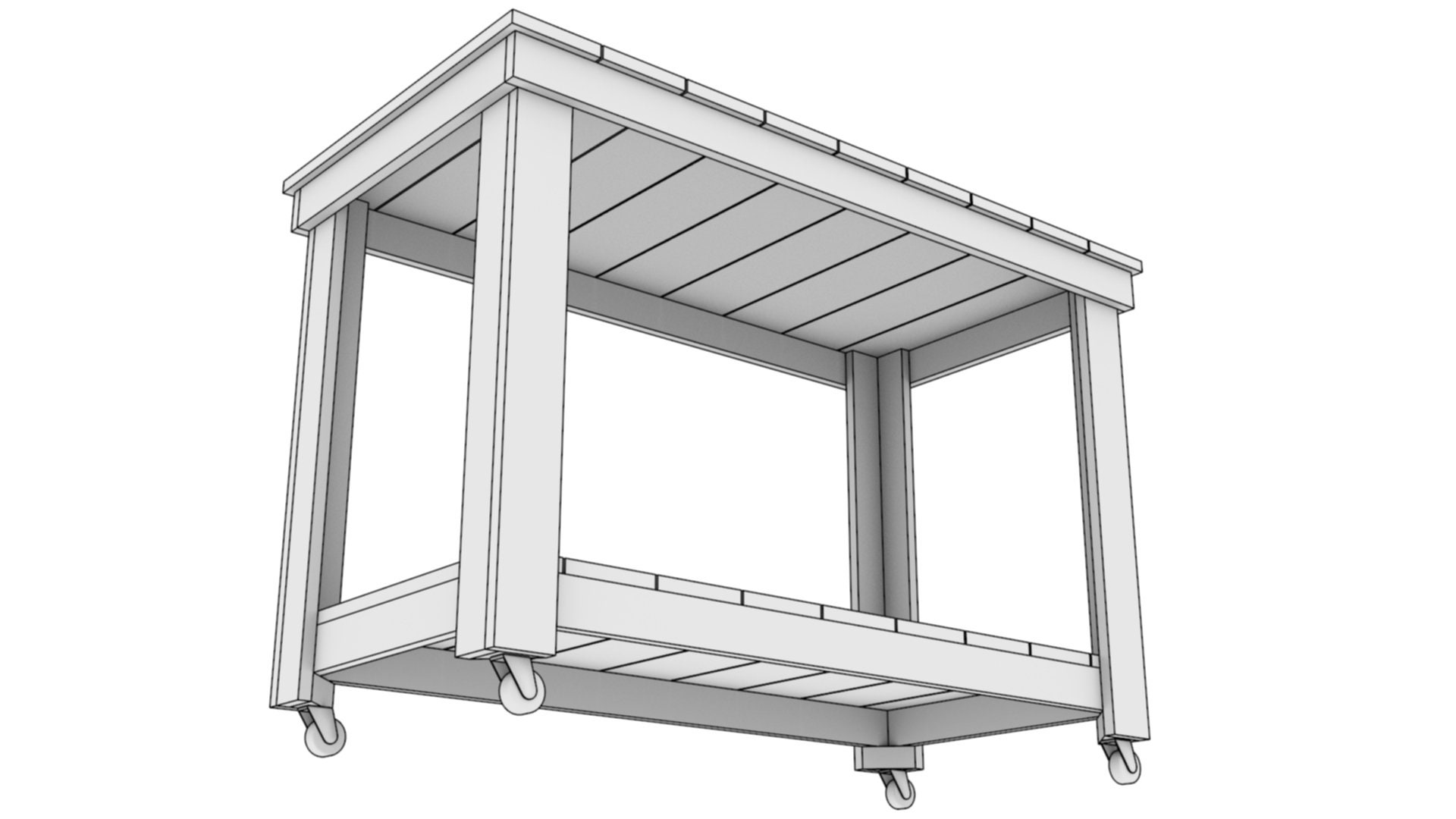 Barbeque (grill) Side Table - 2d PDF Plans - Etsy