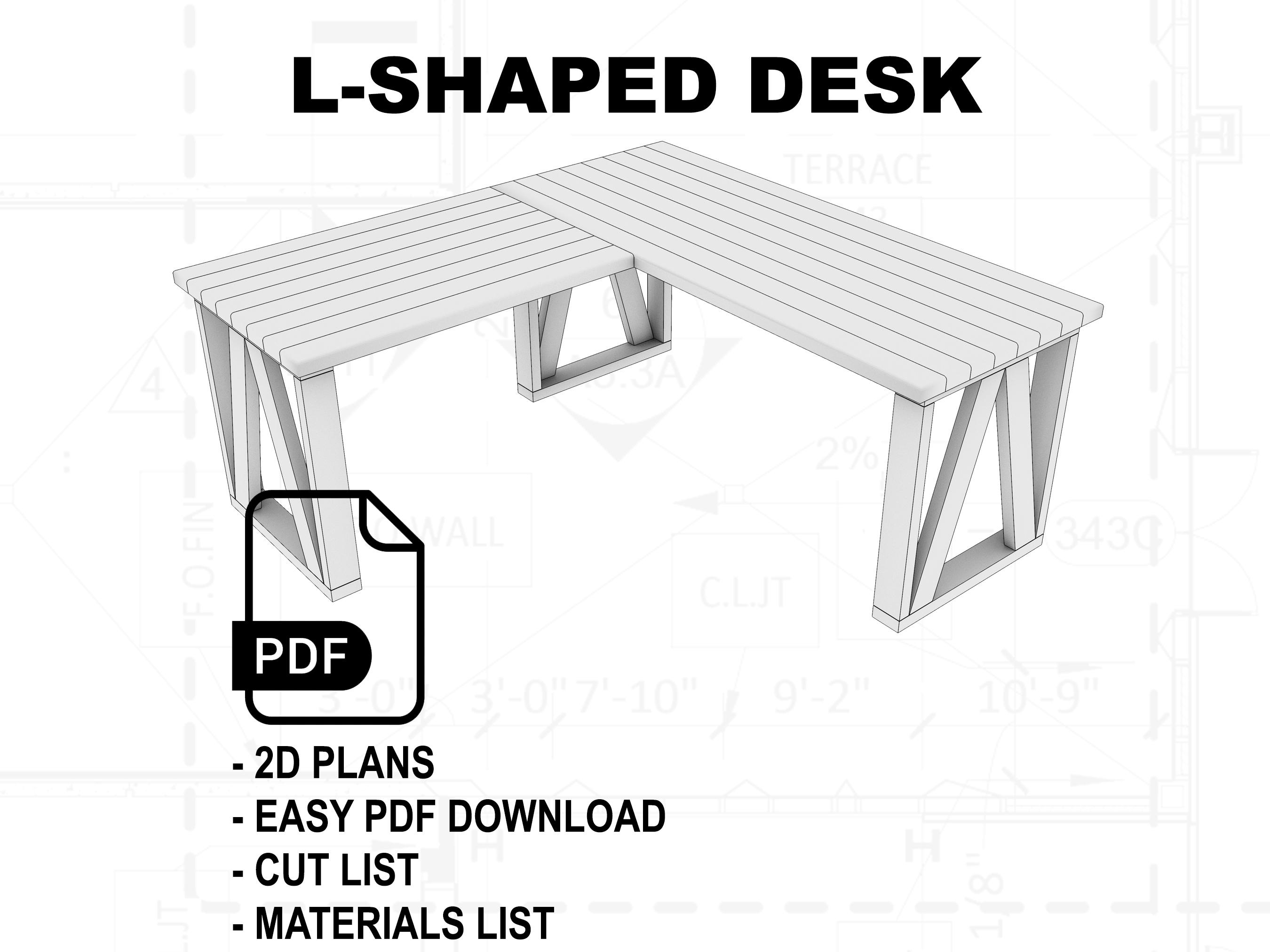L Shaped Workbench Blueprints