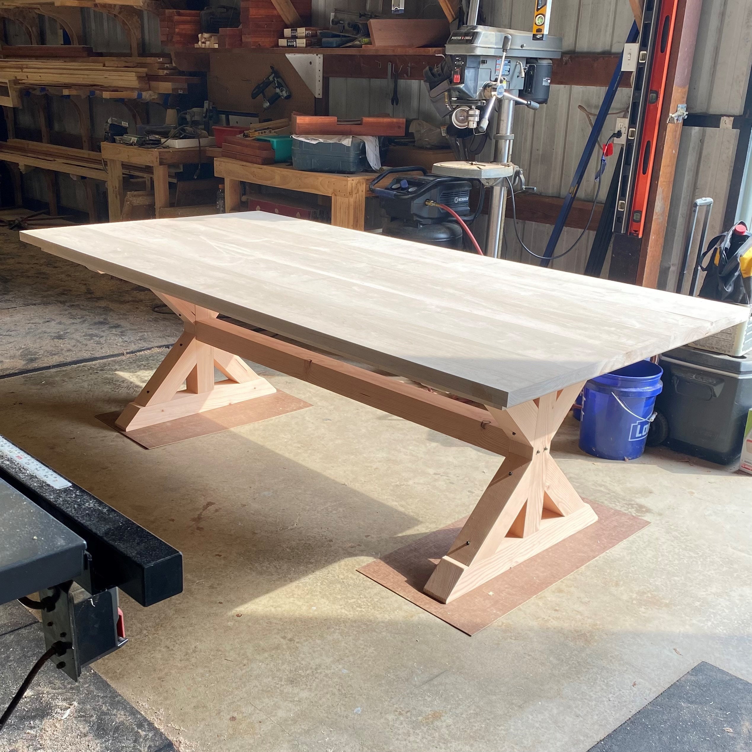 Farmhouse Table Plans (size: 4'x8') - Etsy