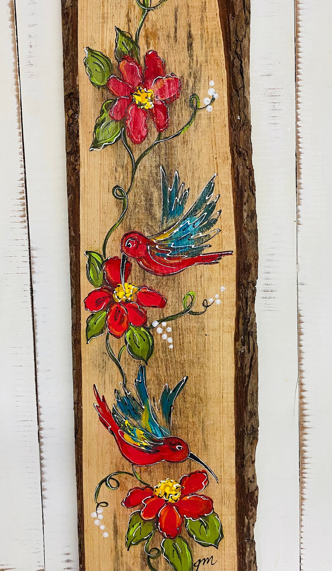 Humming Bird Porch Leaner / Spring Summer - Etsy