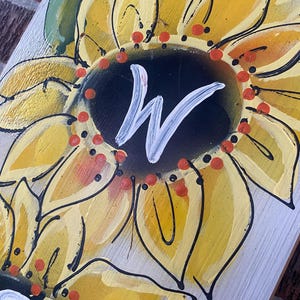 Porch Sign Sunflower Welcome Spring Summer Fall Decor Handpainted - Etsy