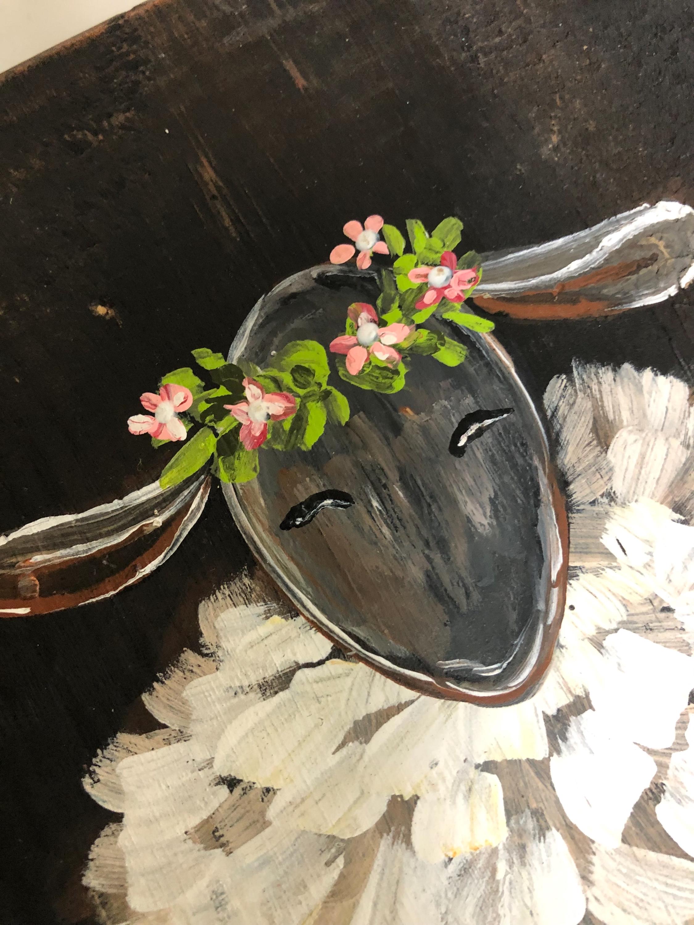 Lamb Shelf Sitter Hand Painted. Ready to Ship - Etsy