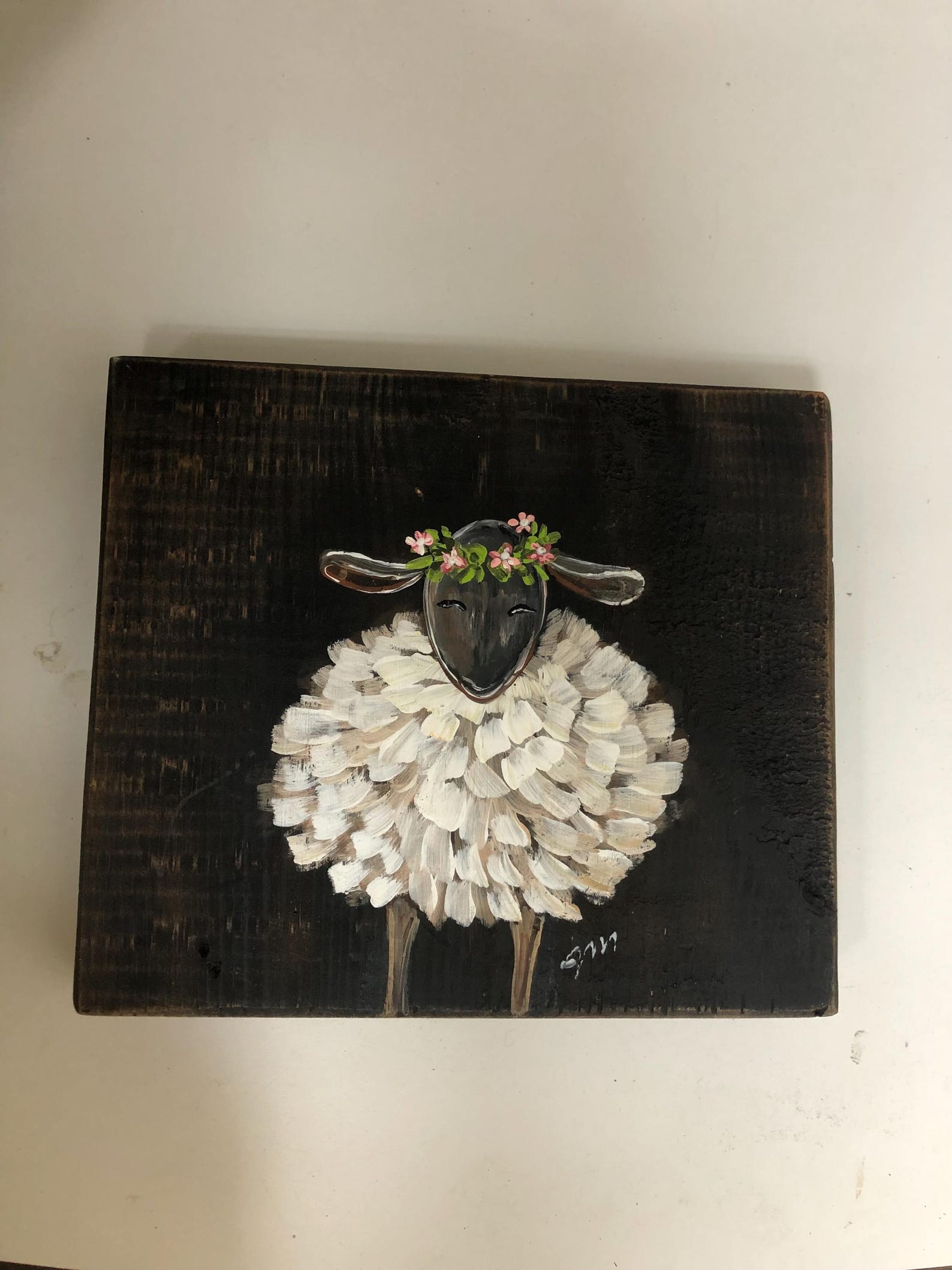 Lamb Shelf Sitter Hand Painted. Ready to Ship - Etsy