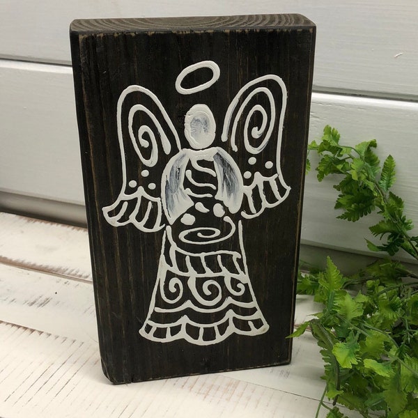Rustic Wood Angel - Etsy